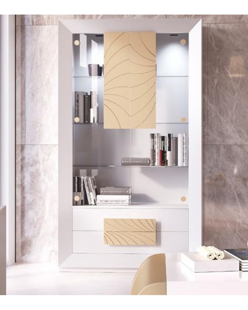 Vitrina moderna diseño lacado alta calidad 397-MXVI10|Mobles Sedavi