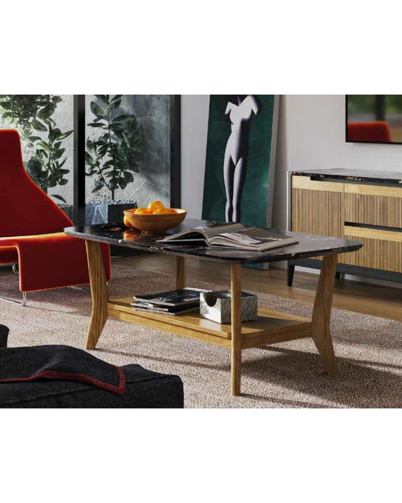 Mesa de centro vintage colonial madera 1083-TC109 A| Mobles Sedaví